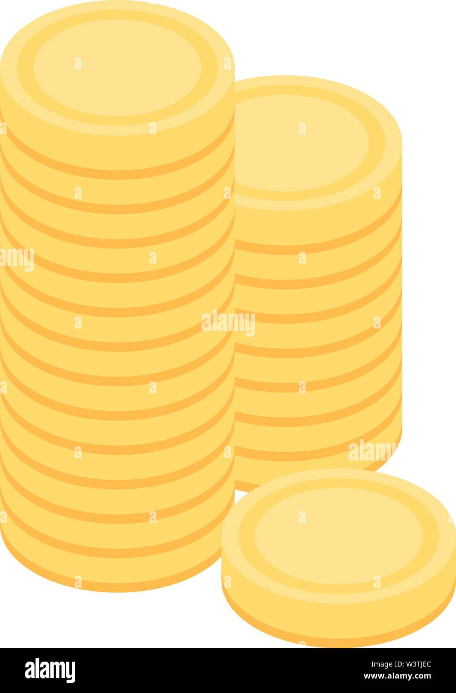 Coins stack icon, isometric style Stock Vector Image & Art - Alamy