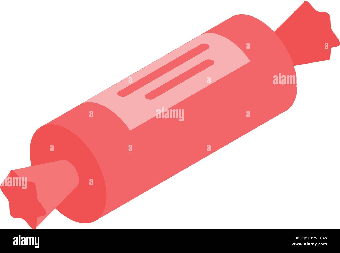 Red bonbon icon, isometric style Stock Vector Image & Art - Alamy
