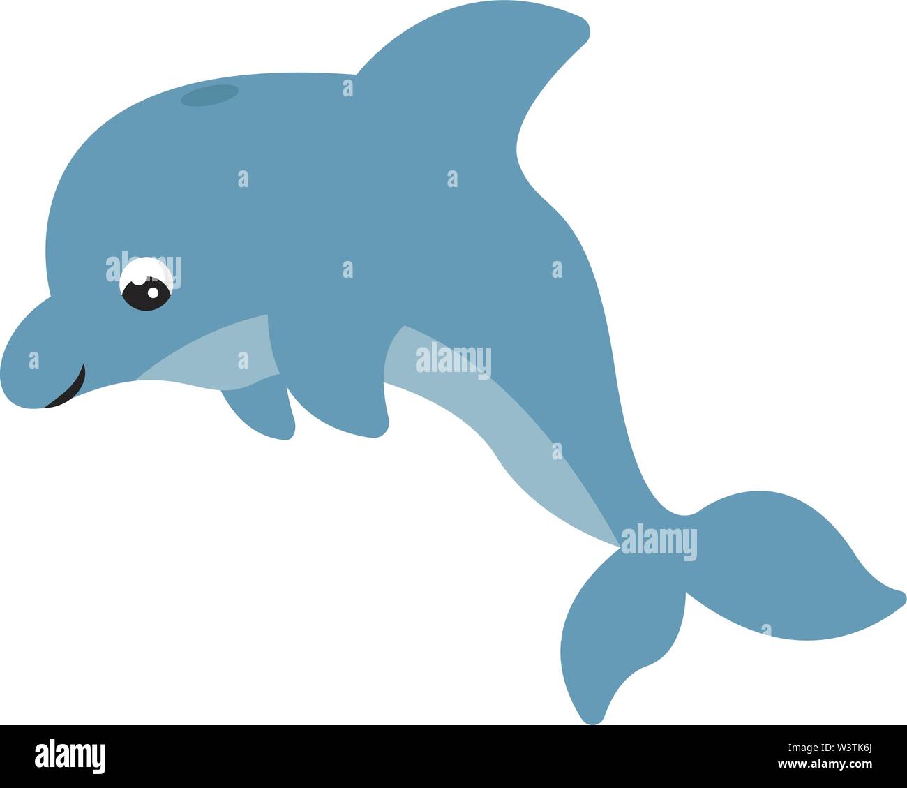 Dolphin underwater on blue ocean Cut Out Stock Images & Pictures - Alamy