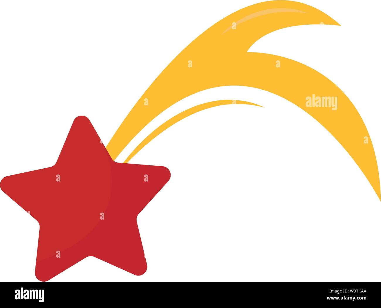 Golden stars falling on Cut Out Stock Images & Pictures - Alamy