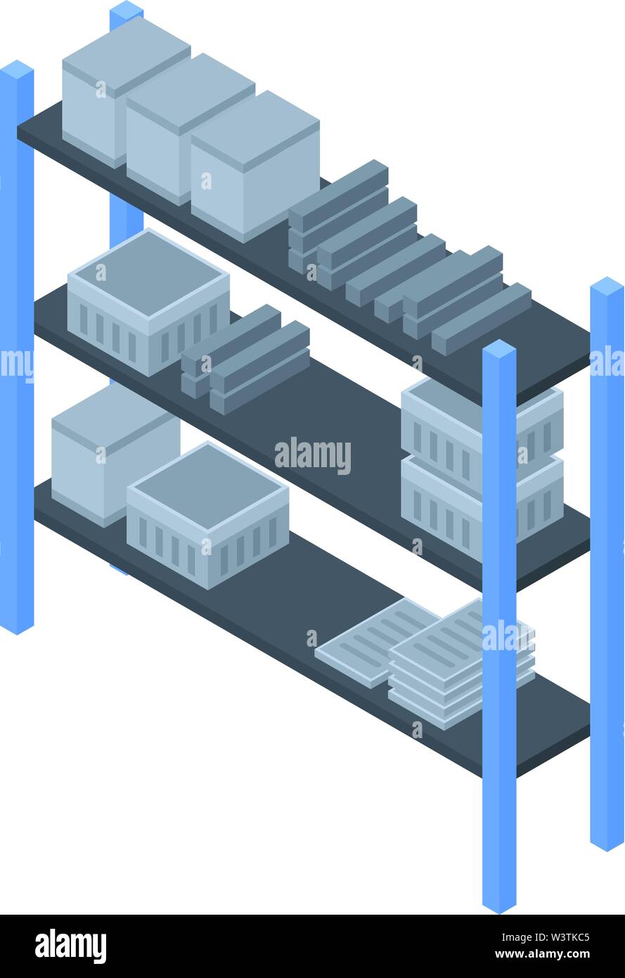 Industrial rack icon, isometric style Stock Vector Image & Art - Alamy