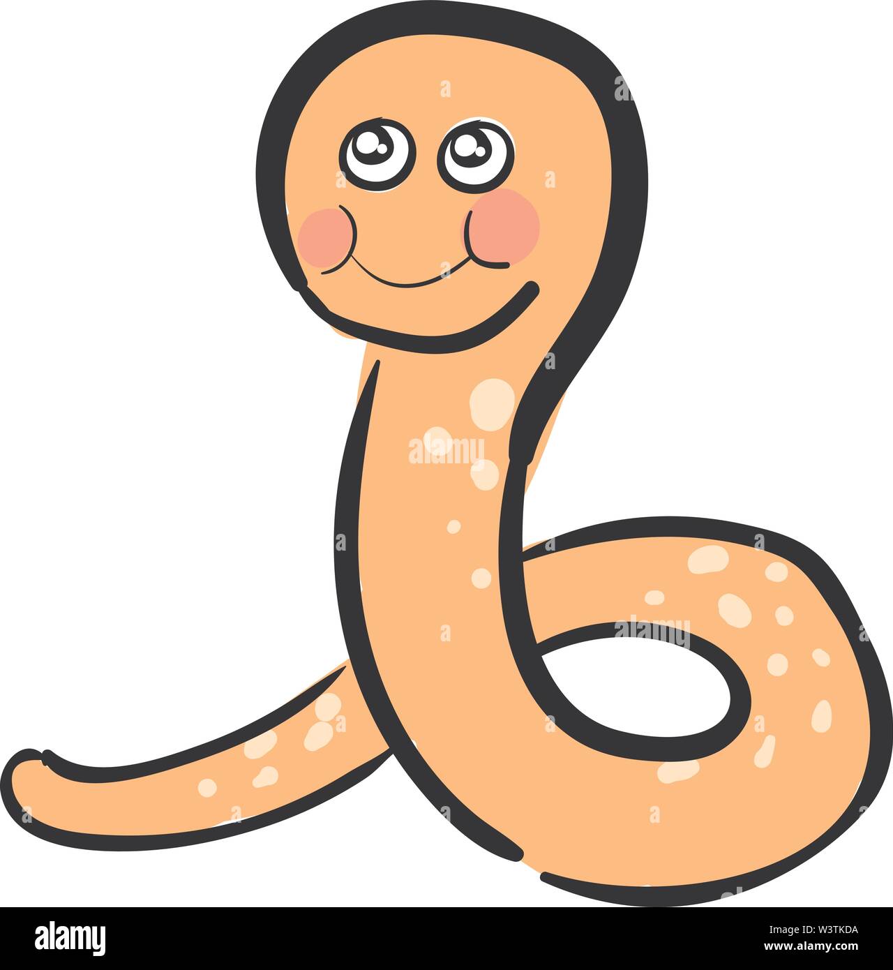 Fat green worm Stock Vector Images - Alamy