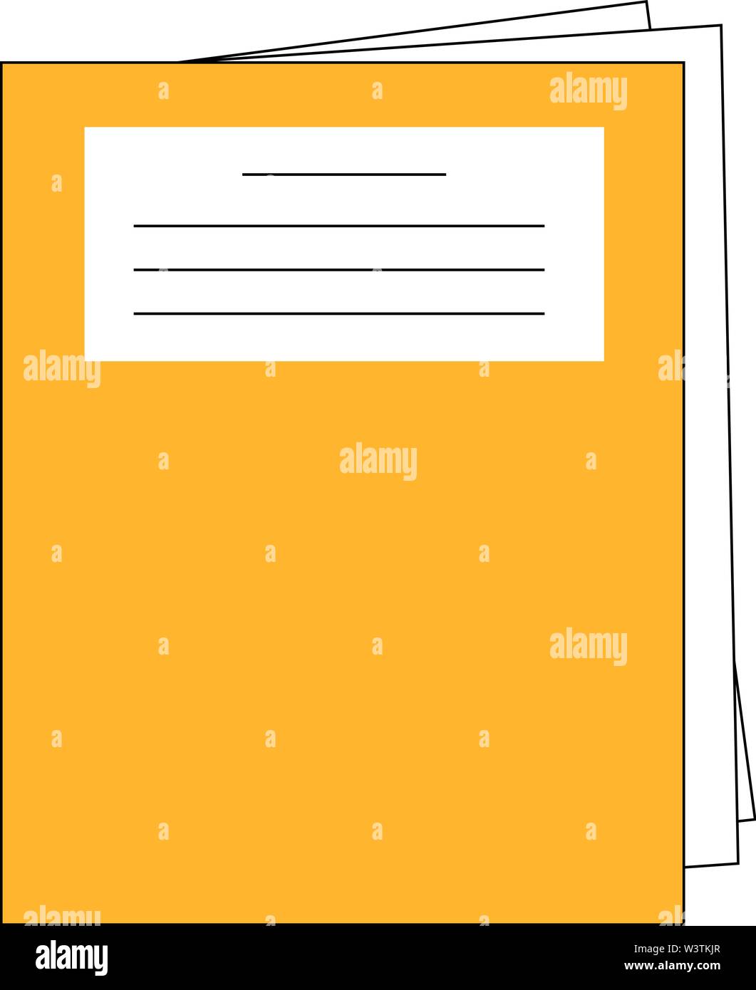 Notebook blank page yellow hi-res stock photography and images - Alamy