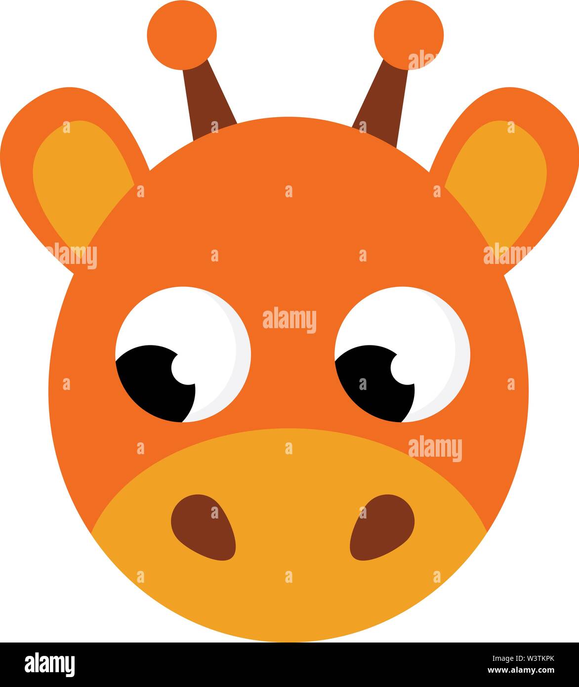 Cartoon Baby Giraffe Face Giraffe Face Cartoon Vector Images (over