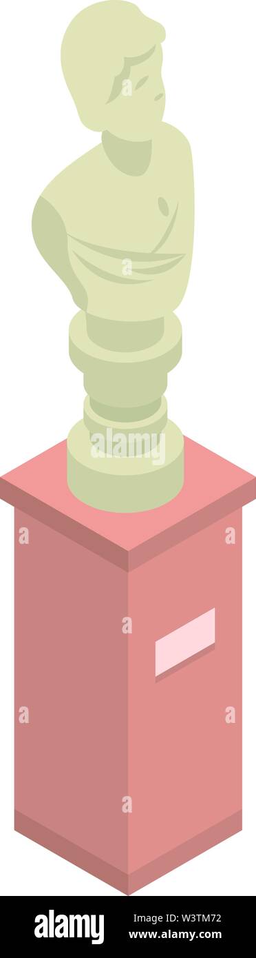 Museum bust sculpture icon, isometric style Stock Vector Image & Art ...