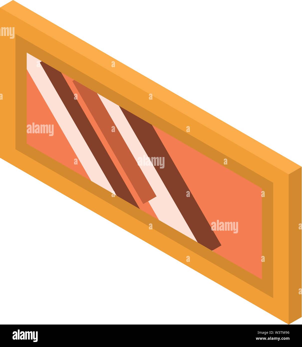 Abstract wall picture icon, isometric style Stock Vector Image & Art ...