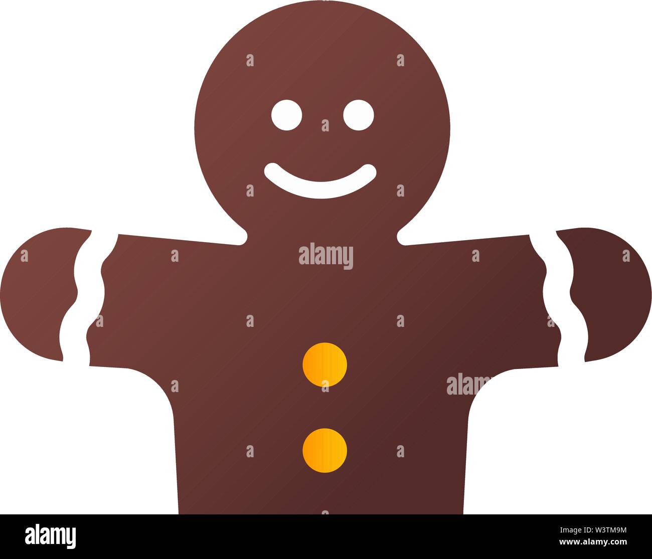 Christmas gingerbread on red Stock Vector Images - Alamy