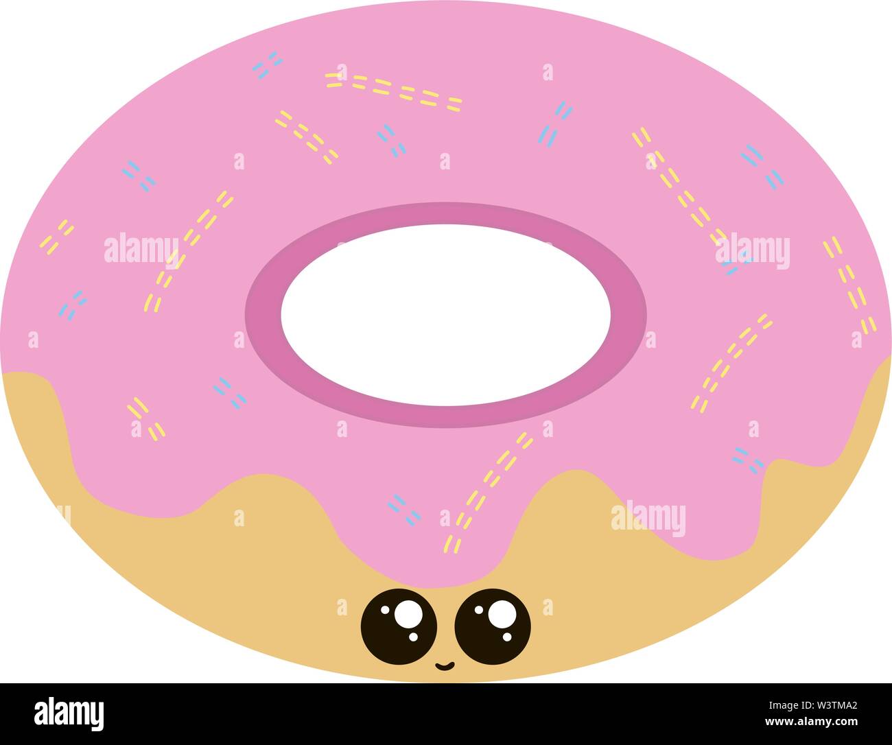 Cute pink donut illustration hi-res stock photography and images - Alamy