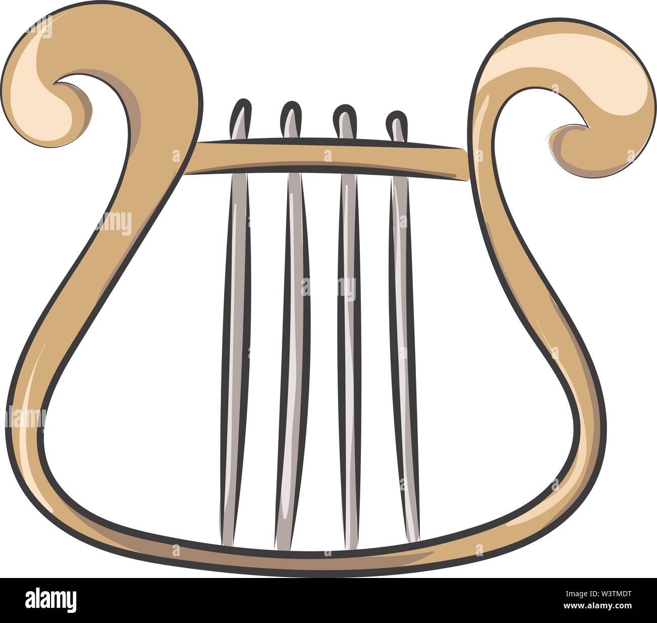 Gold harp hi-res stock photography and images - Alamy