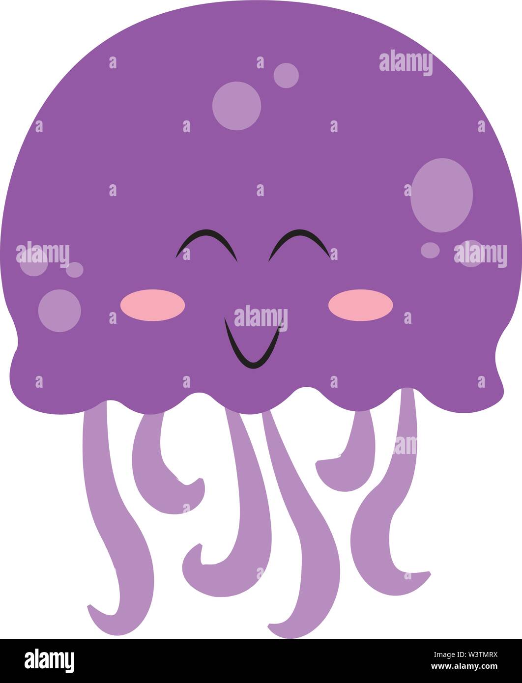 Cute Purple Fish Clipart