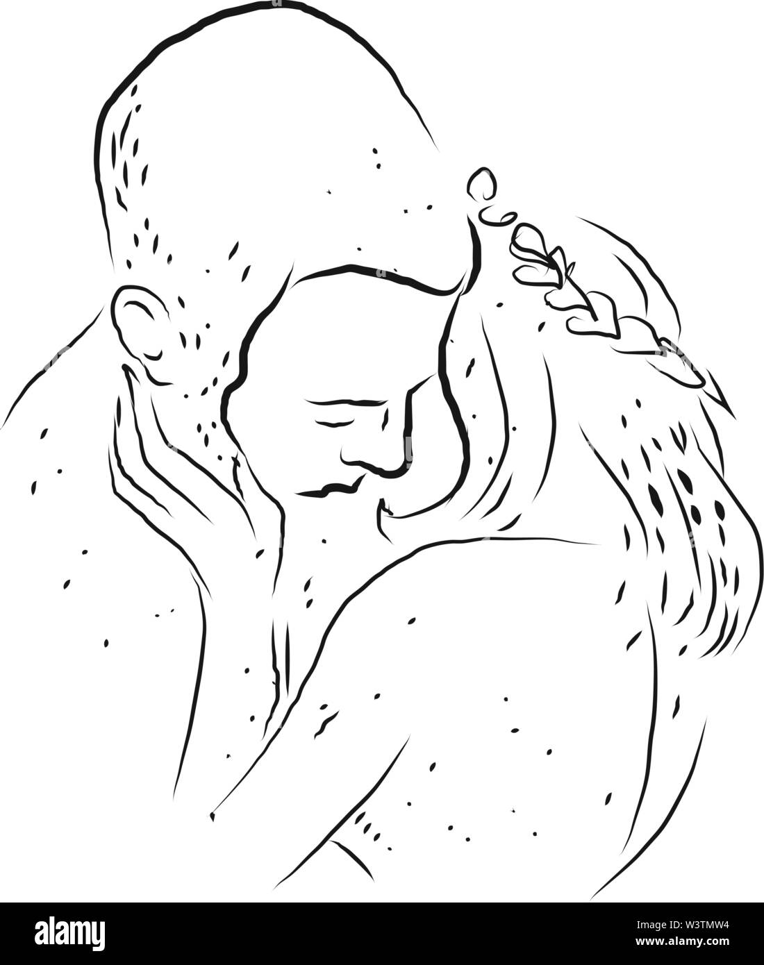 How To Draw People Kissing Step By Step