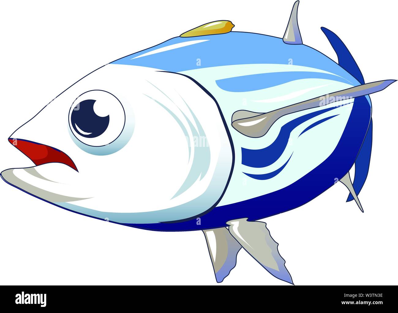 Sea tuna fish icon, cartoon style Stock Vector Image & Art - Alamy