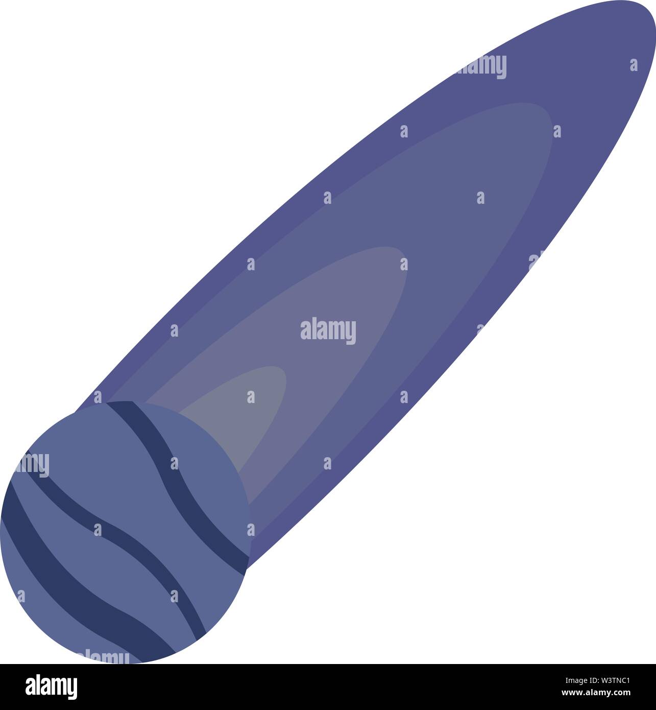 Purple meteorite, illustration, vector on white background Stock Vector ...