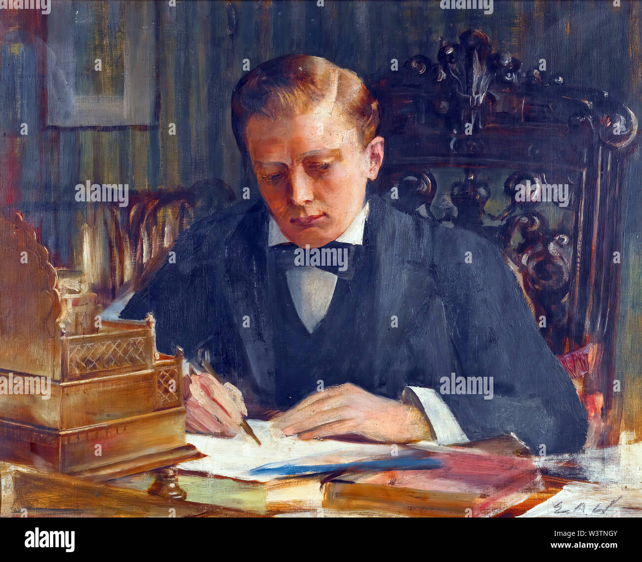 Winston churchill as a young man hi-res stock photography and images ...