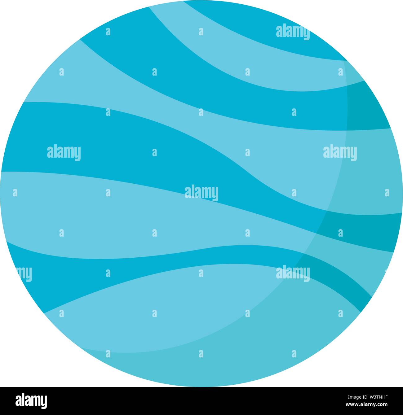 Planet neptune, illustration, vector on white background Stock Vector ...