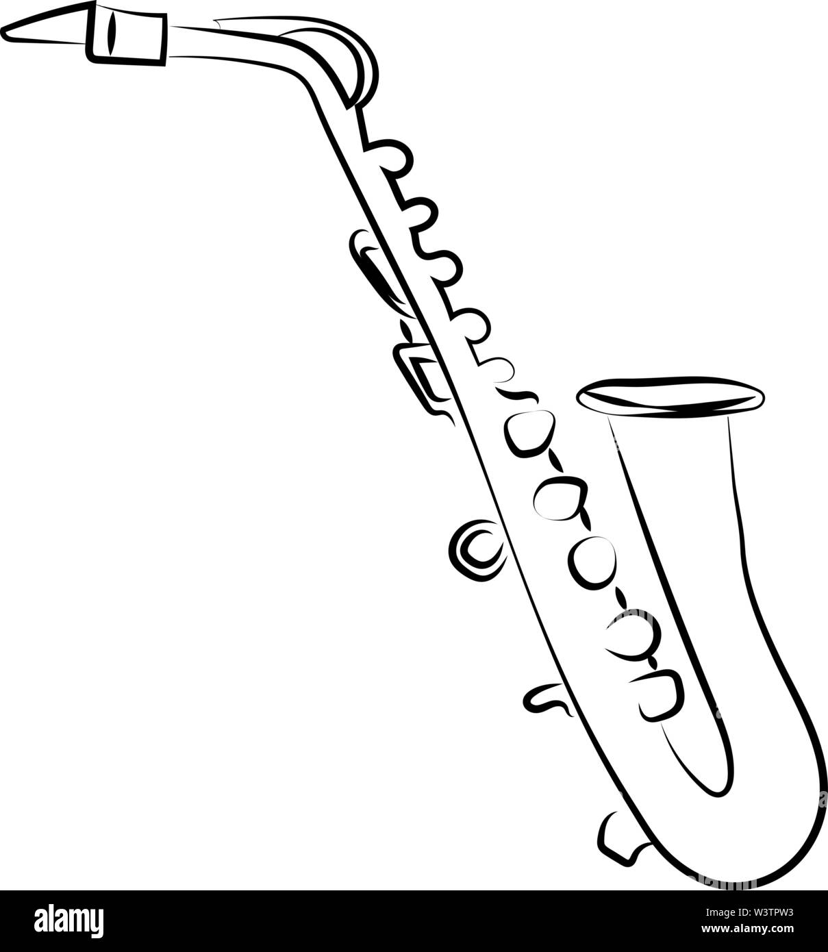 Cartoon sax Stock Vector Images - Alamy