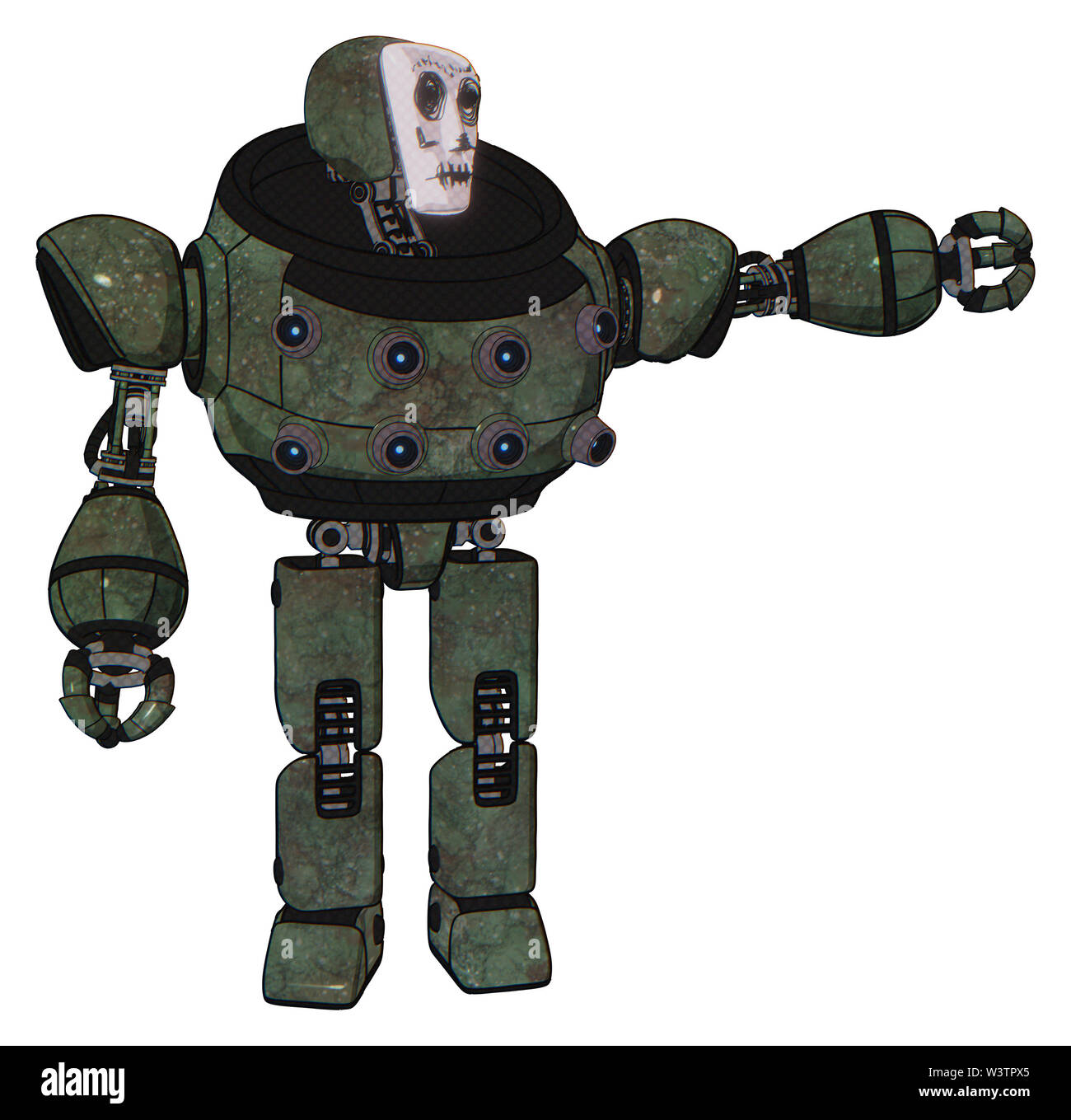 Bot containing elements: humanoid face mask, skeleton war paint, heavy ...