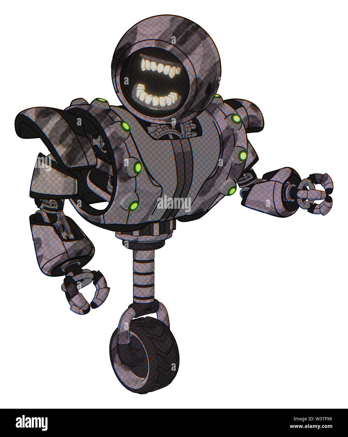 Mech containing elements: round head chomper design, heavy upper chest ...