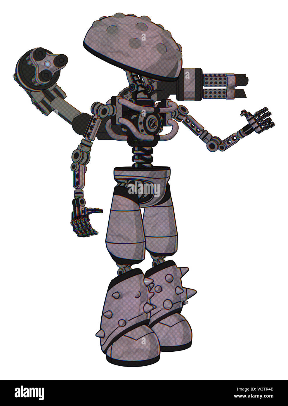 Bot containing elements: metal knucklehead design, light chest ...