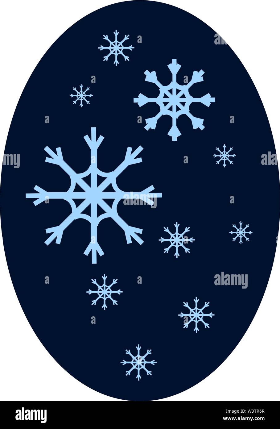Snowflakes falling, illustration, vector on white background Stock ...
