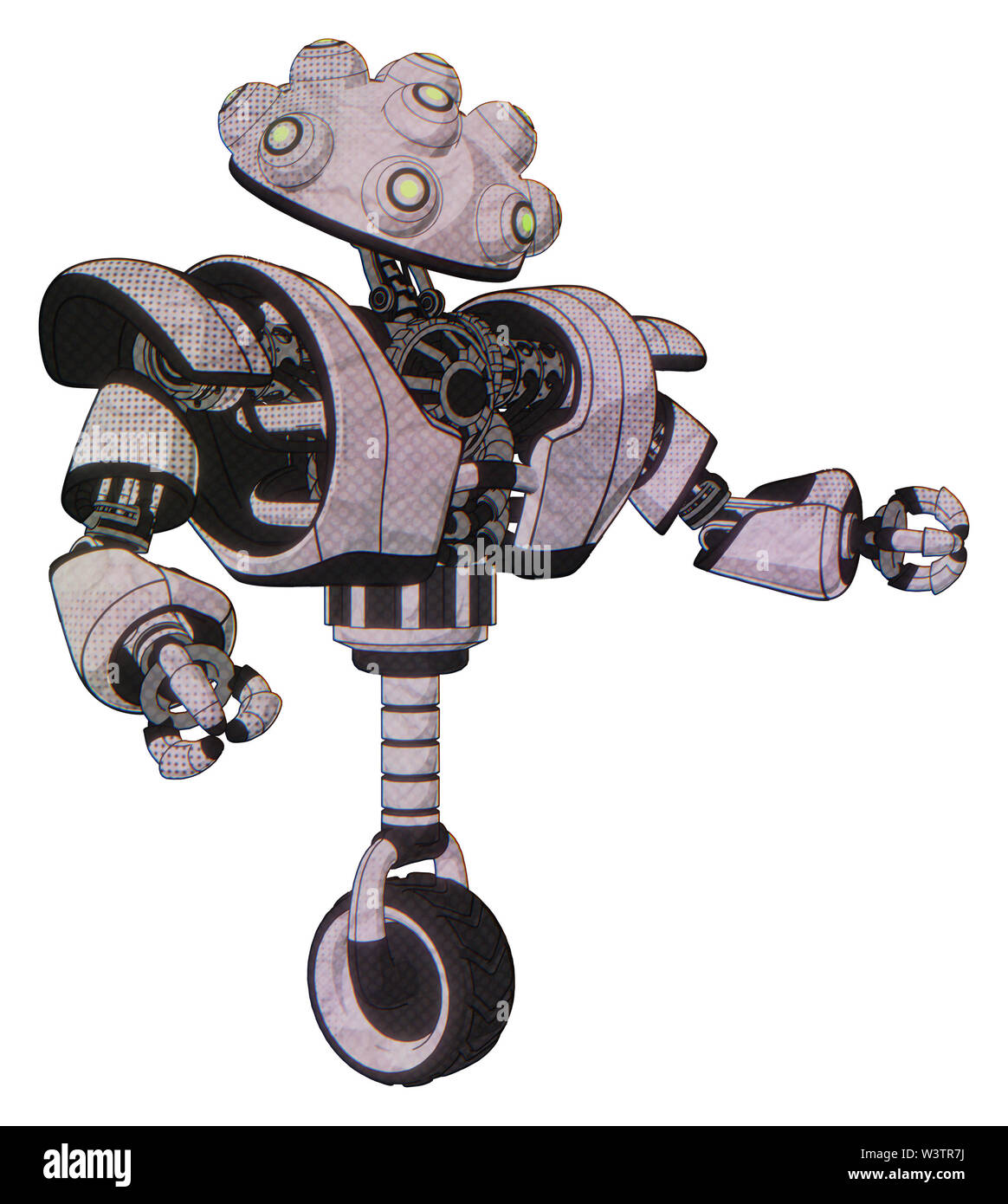 Automaton containing elements: techno multi-eyed domehead design, heavy ...