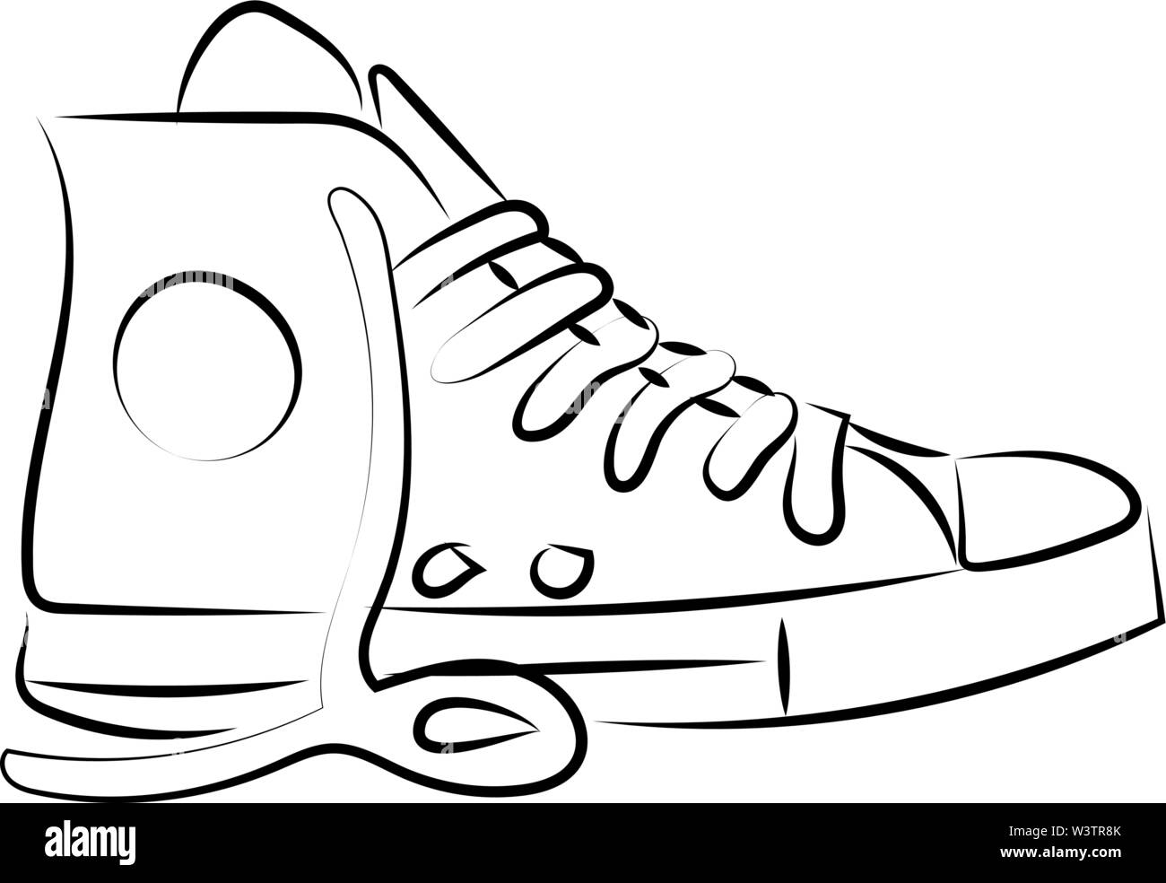 Sneaker drawing hi-res stock photography and images - Alamy