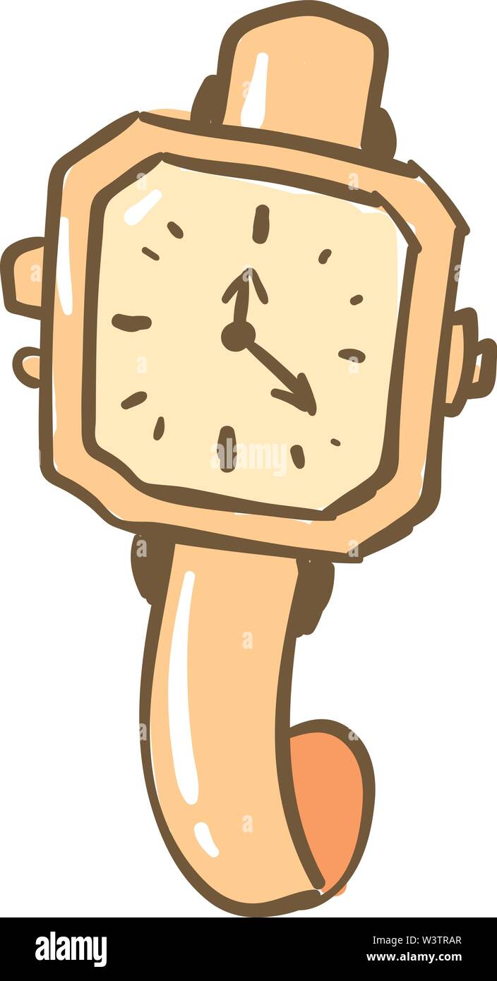 Cogwheel clock on white Stock Vector Images - Alamy