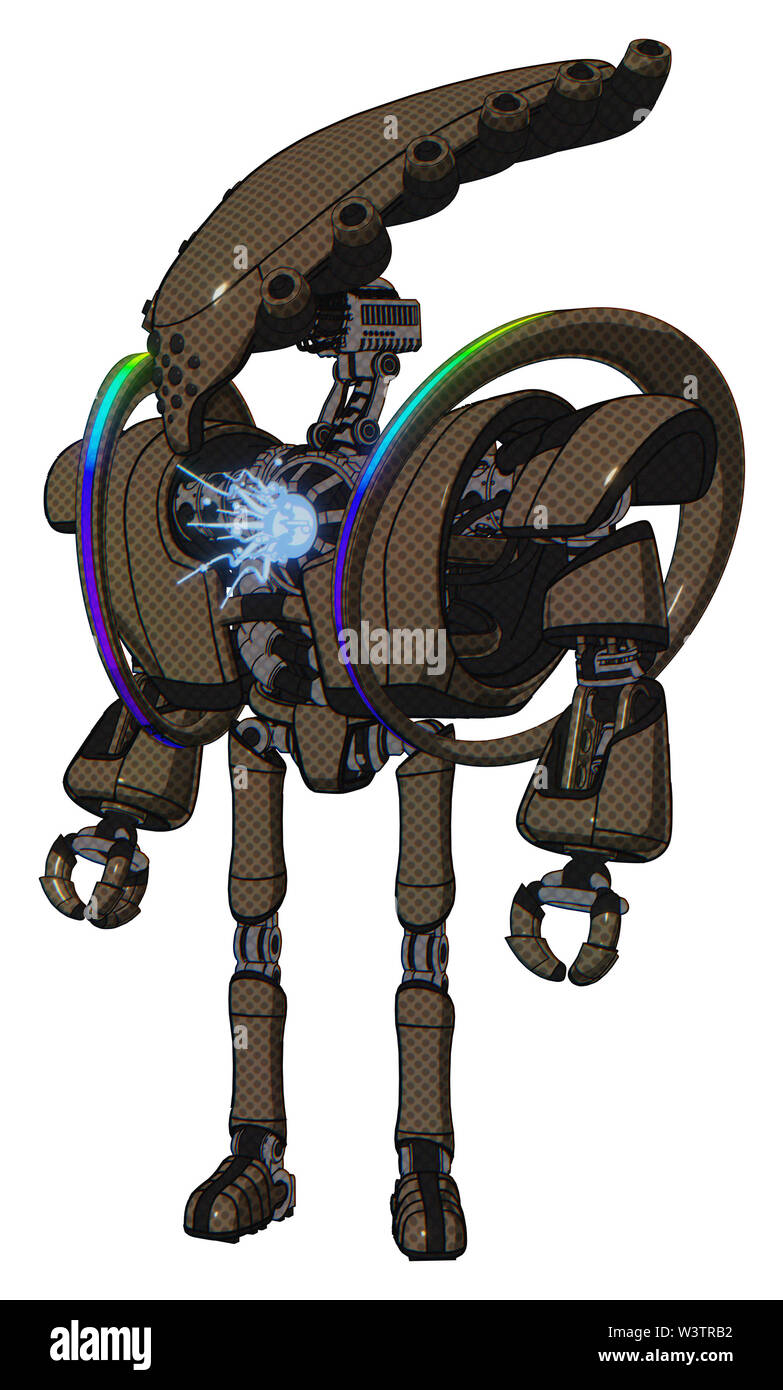 Robot containing elements: flat elongated skull head, heavy upper chest ...