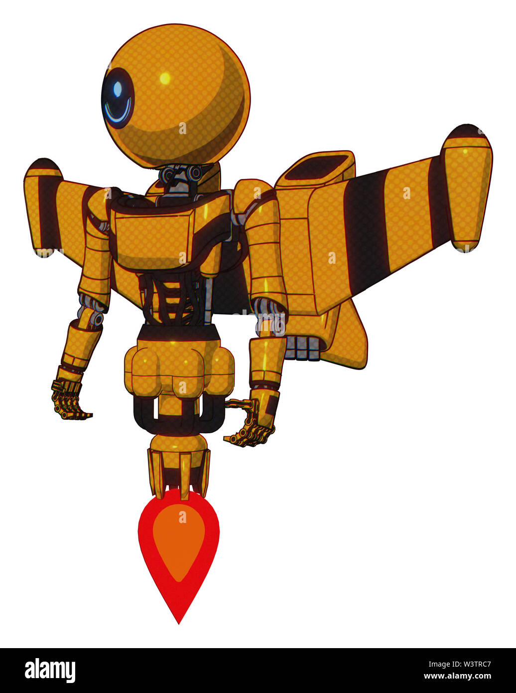 Mech containing elements: dual retro camera head, round happy cyclops ...