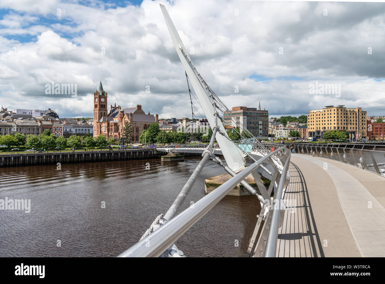 Peace Bridge, Londonderry, Derry, Northern Ireland Stock Photo - Alamy
