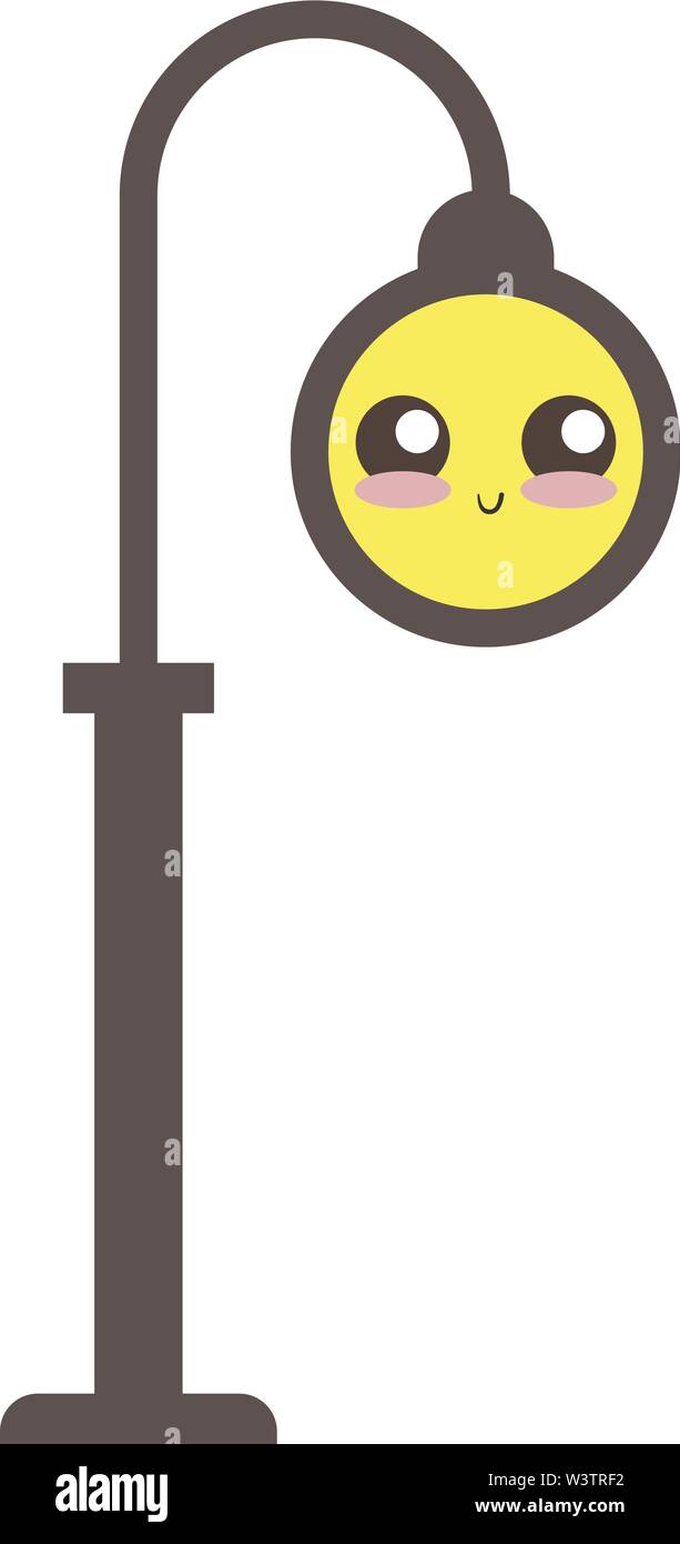 Light post on road Stock Vector Images - Alamy