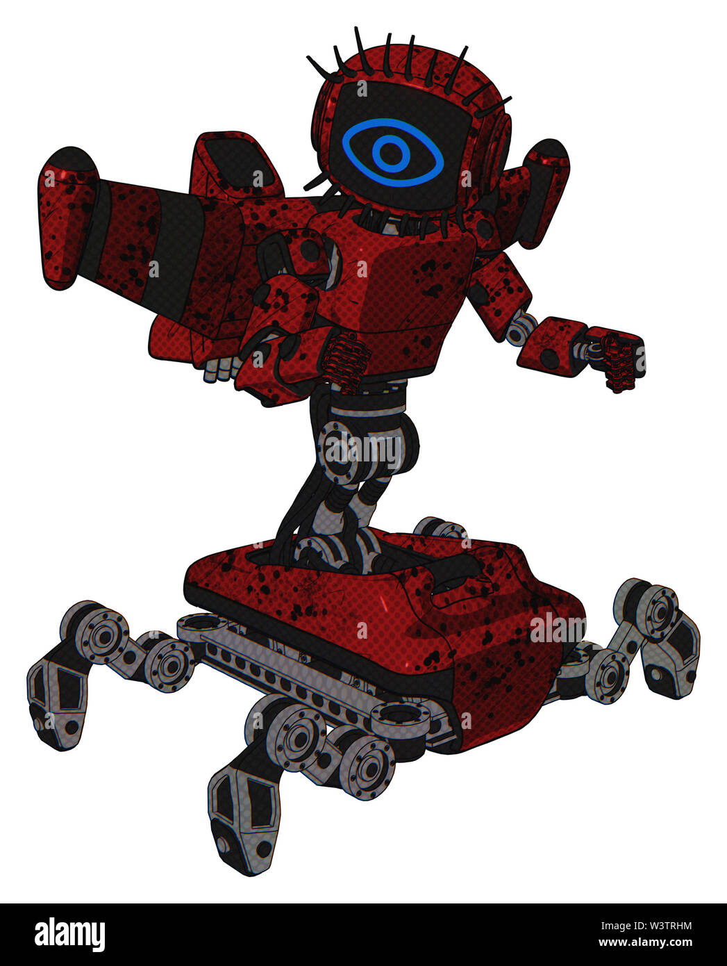 Bot containing elements: digital display head, large eye, eye lashes ...