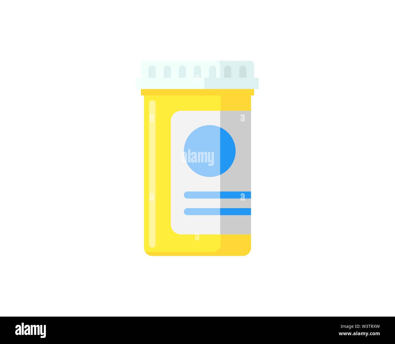 Pill bottle for capsules. Medical container jar for medicinal tablets ...