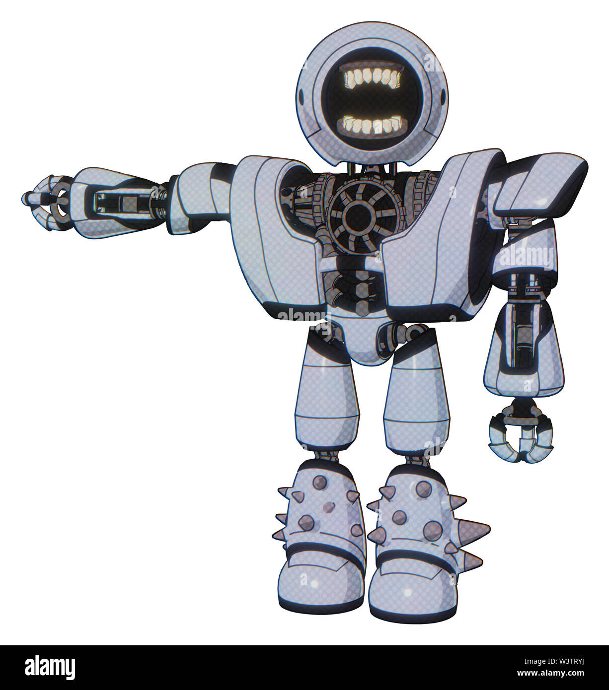 Bot containing elements: round head chomper design, heavy upper chest ...