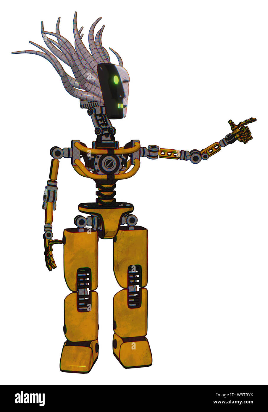 Bot containing elements: humanoid face mask, two-face black white mask ...