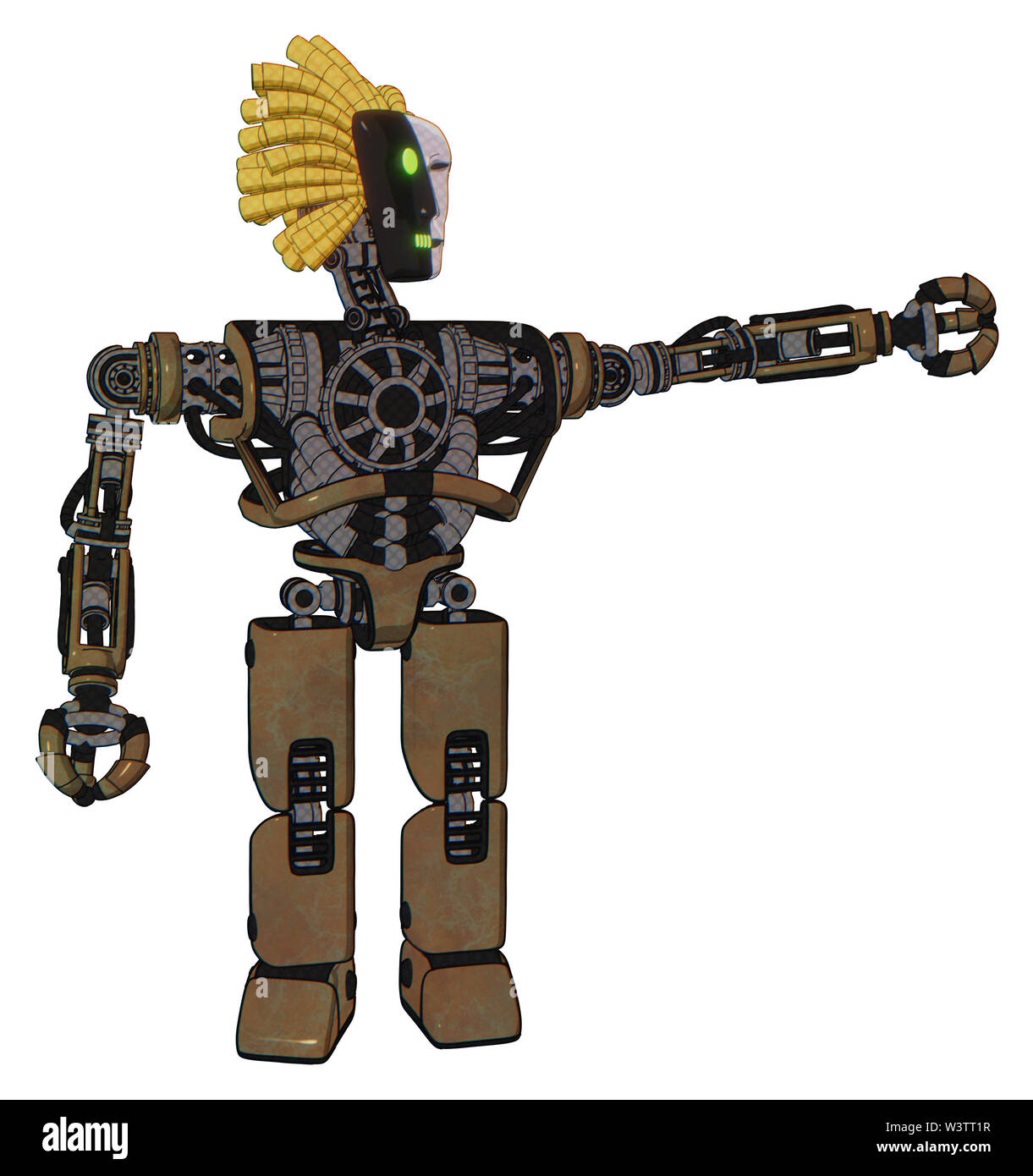 Mech containing elements: humanoid face mask, two-face black white mask ...