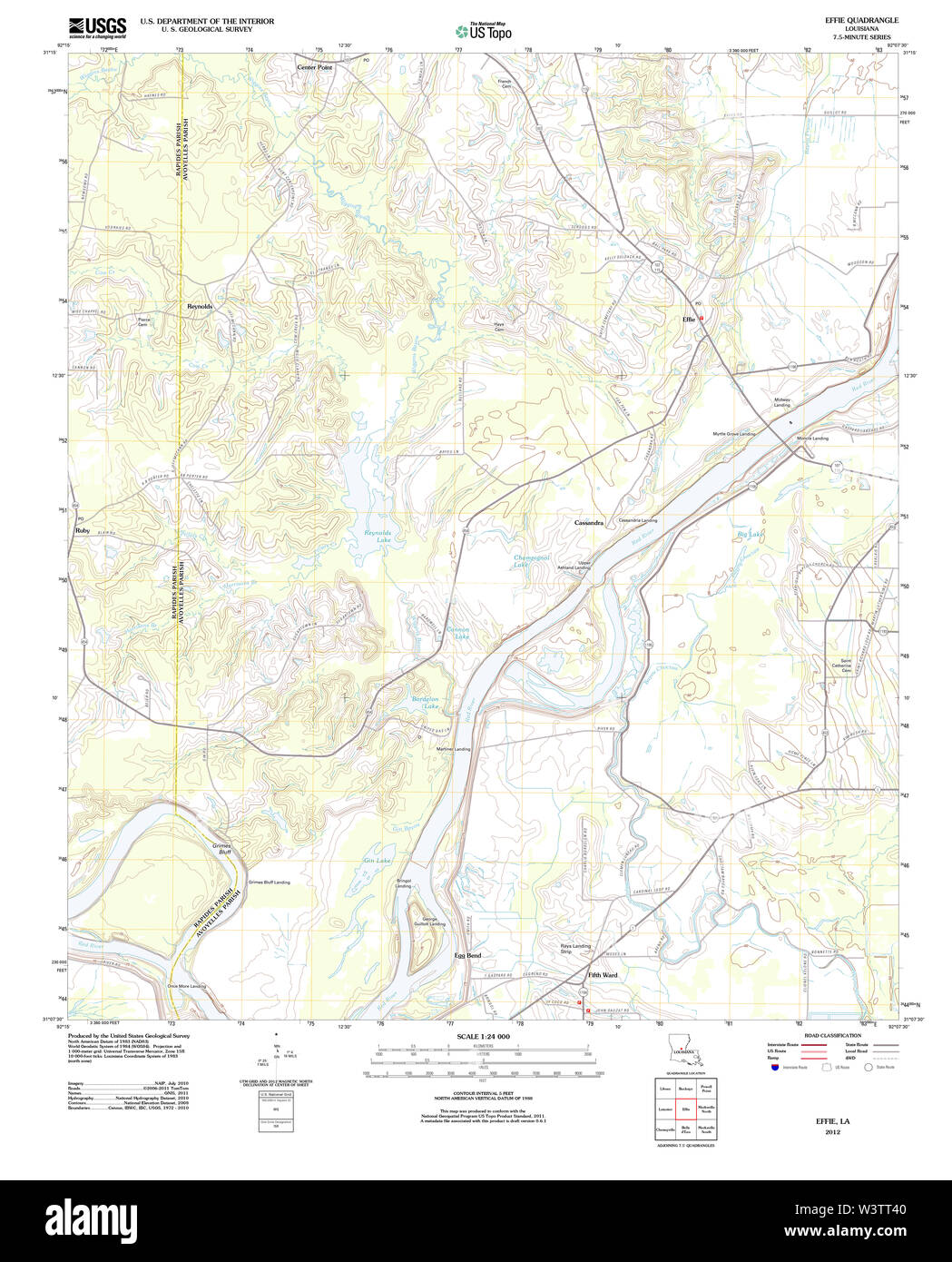 Map of effie hi-res stock photography and images - Alamy