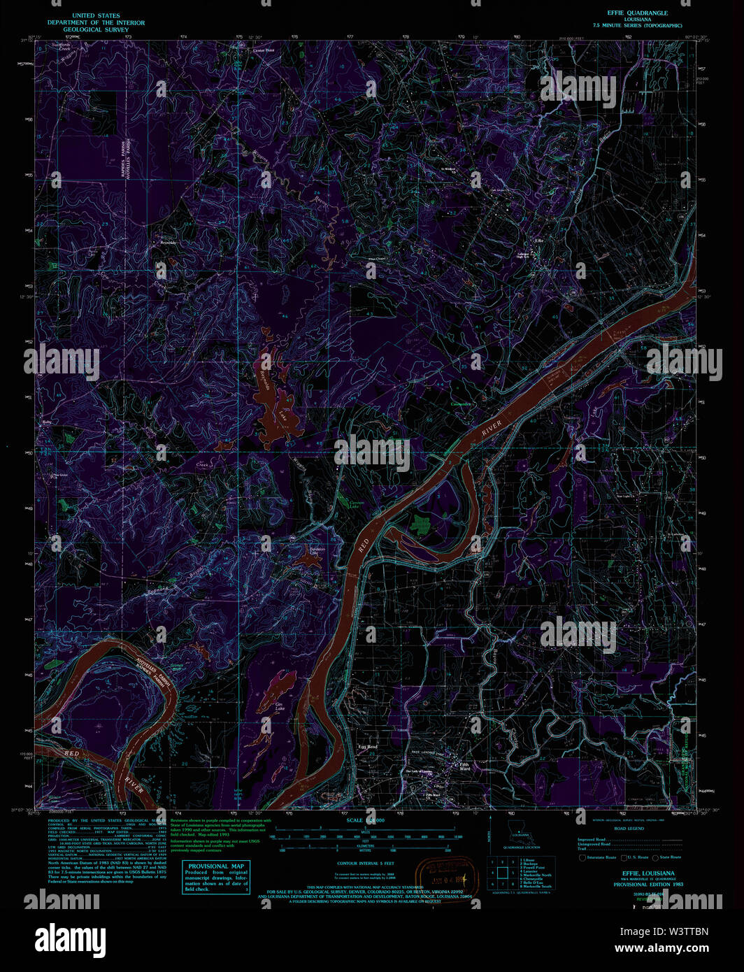 Map of effie hi-res stock photography and images - Alamy