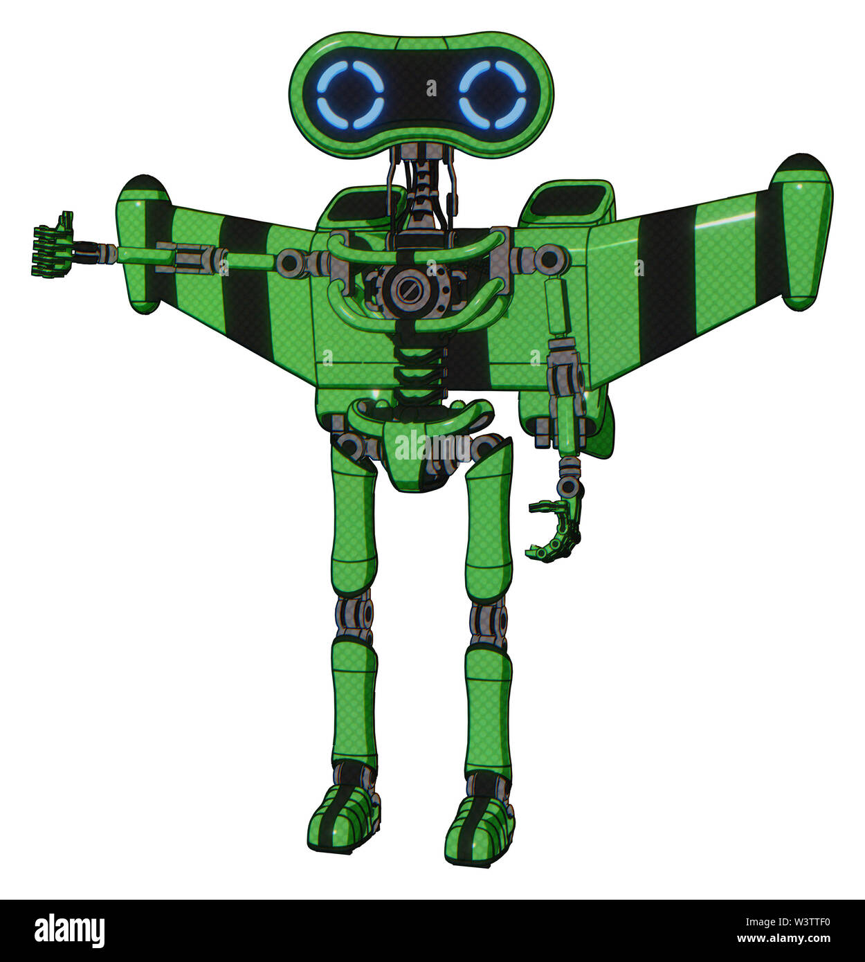 Mech containing elements: dual retro camera head, retro 80's head ...