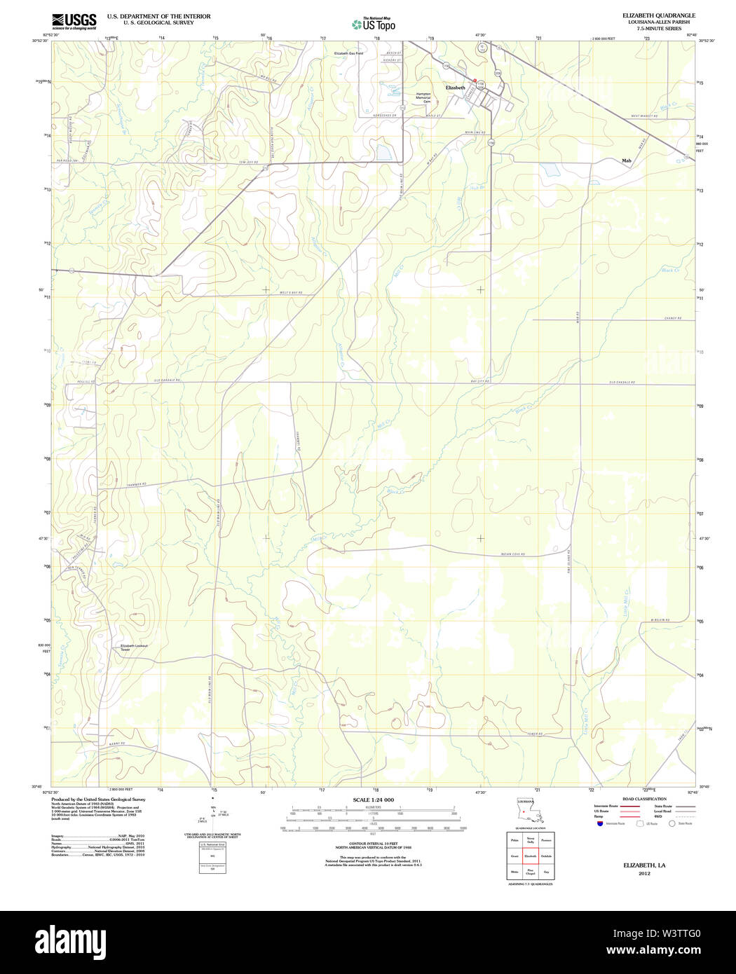 Map Of Elizabeth Cut Out Stock Images & Pictures - Alamy
