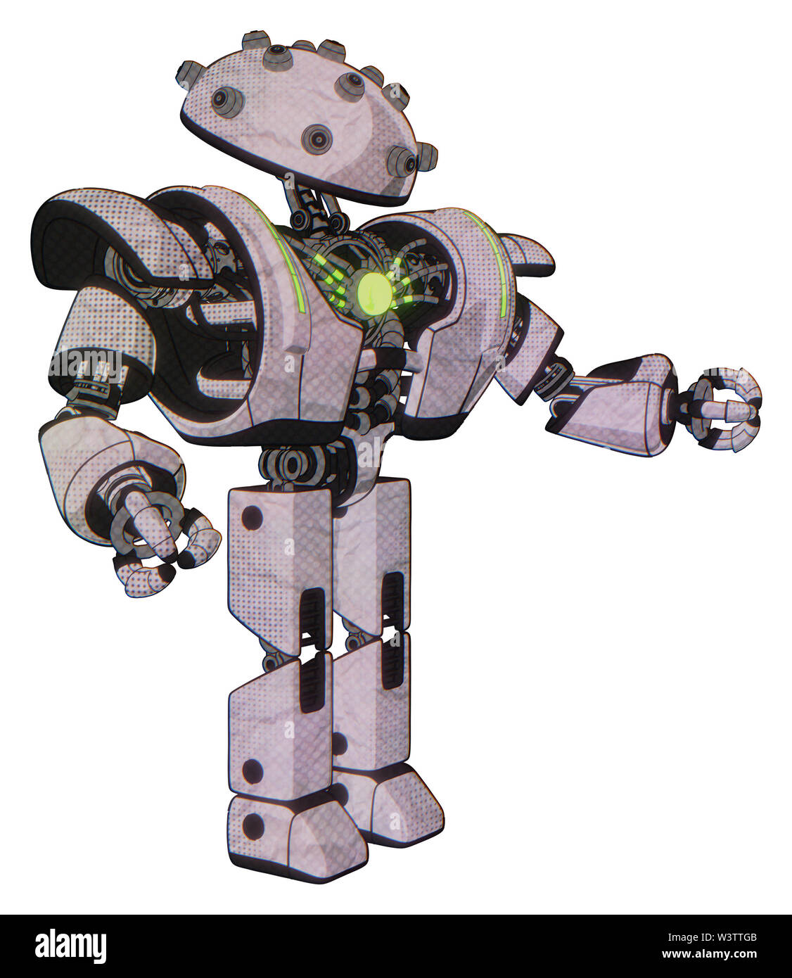 Cyborg containing elements: plughead dome design, heavy upper chest ...