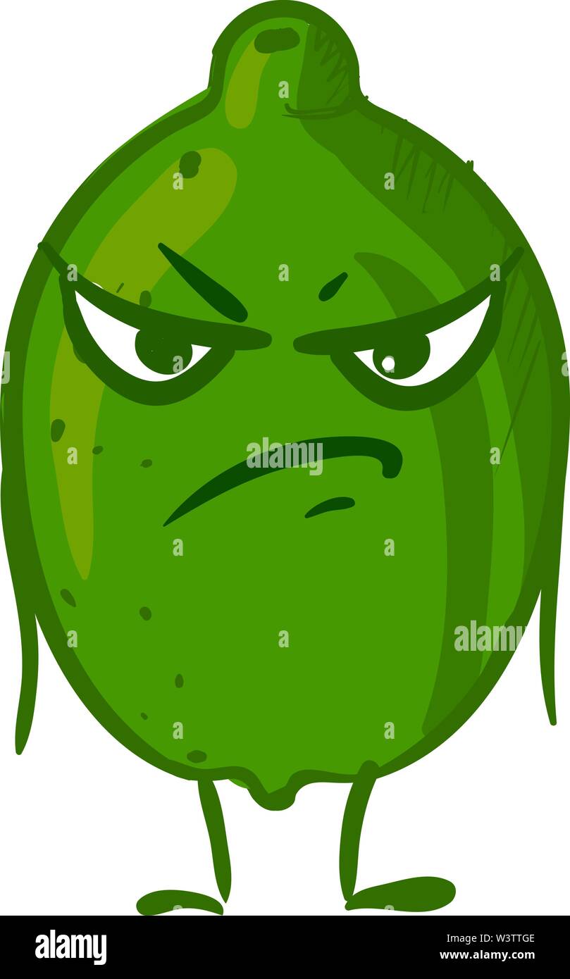 Lime fruit vector cartoon Stock Vector Images - Alamy