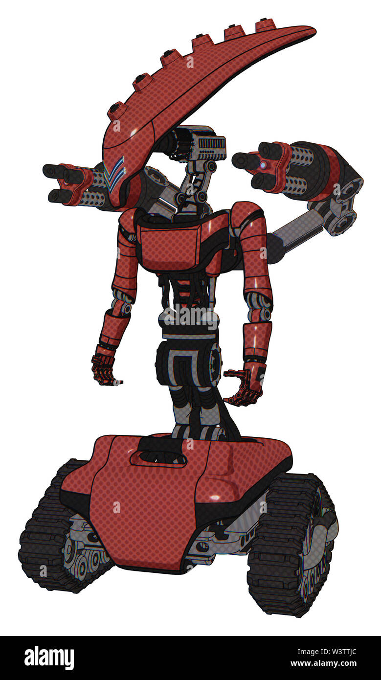 Mech containing elements: flat elongated skull head, light chest ...