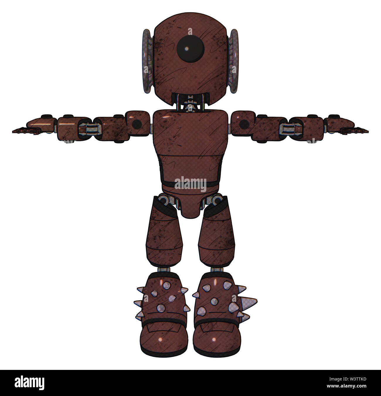 Automaton containing elements: round head, large cyclops eye, light ...