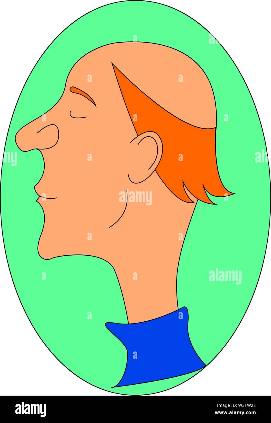 Bald vector vectors Cut Out Stock Images & Pictures - Alamy