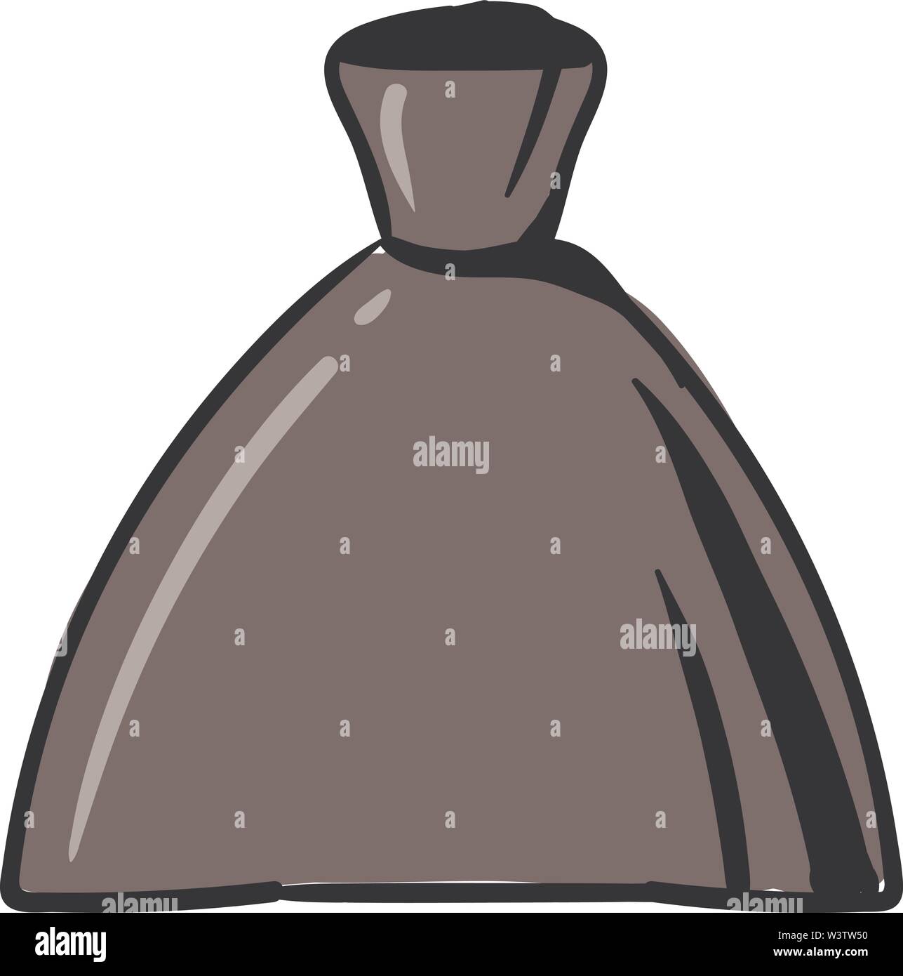 Gray perfume bottle, illustration, vector on white background Stock ...