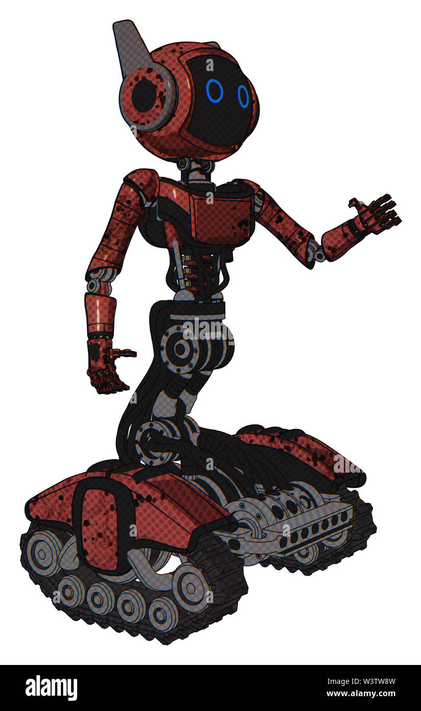 Automaton containing elements: digital display head, circle eyes ...