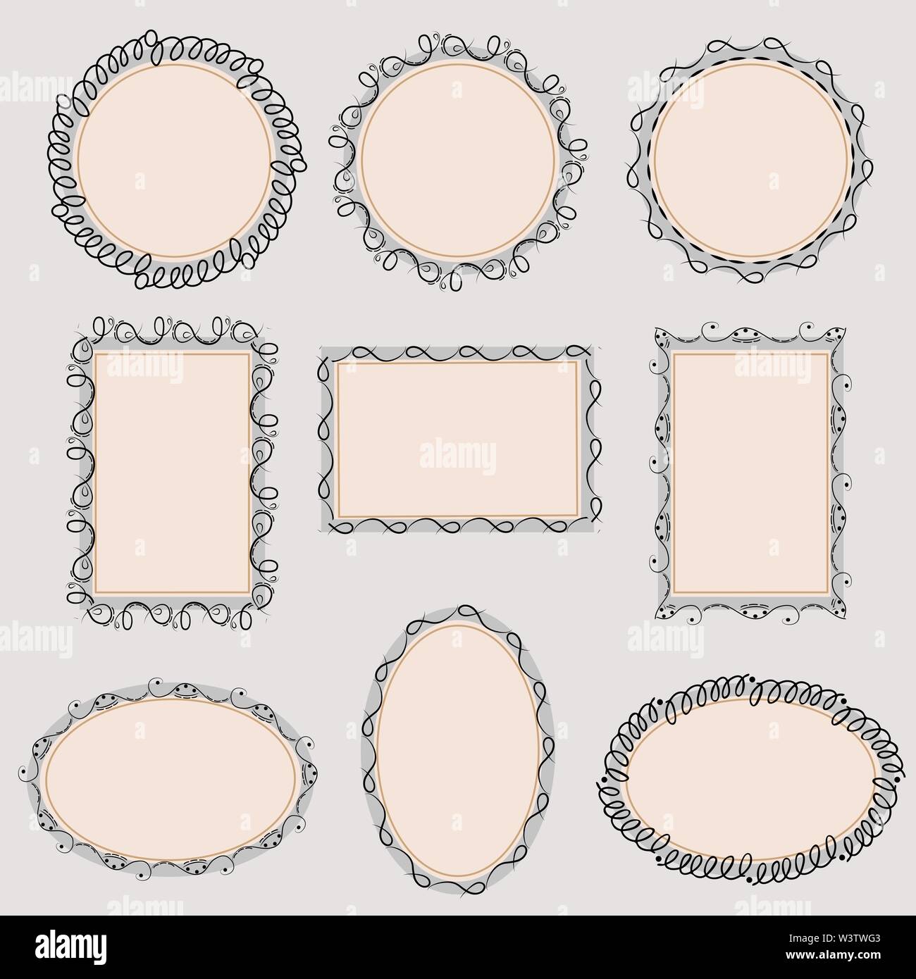 Border pattern forms hi-res stock photography and images - Alamy