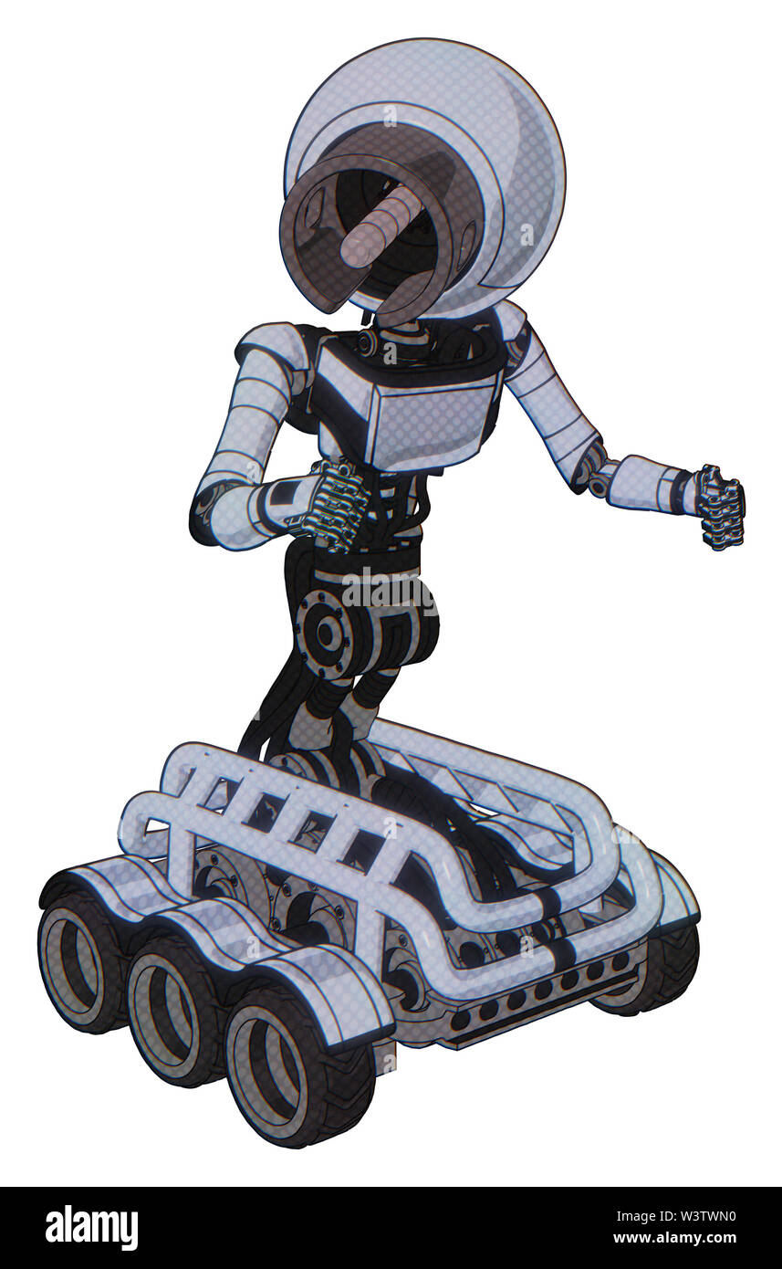 Bot containing elements: cable connector head, light chest exoshielding ...