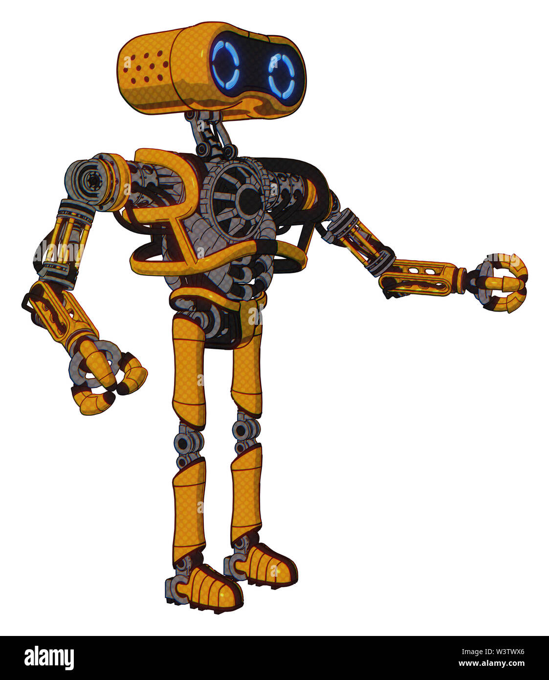 Android containing elements: dual retro camera head, retro 80's head ...